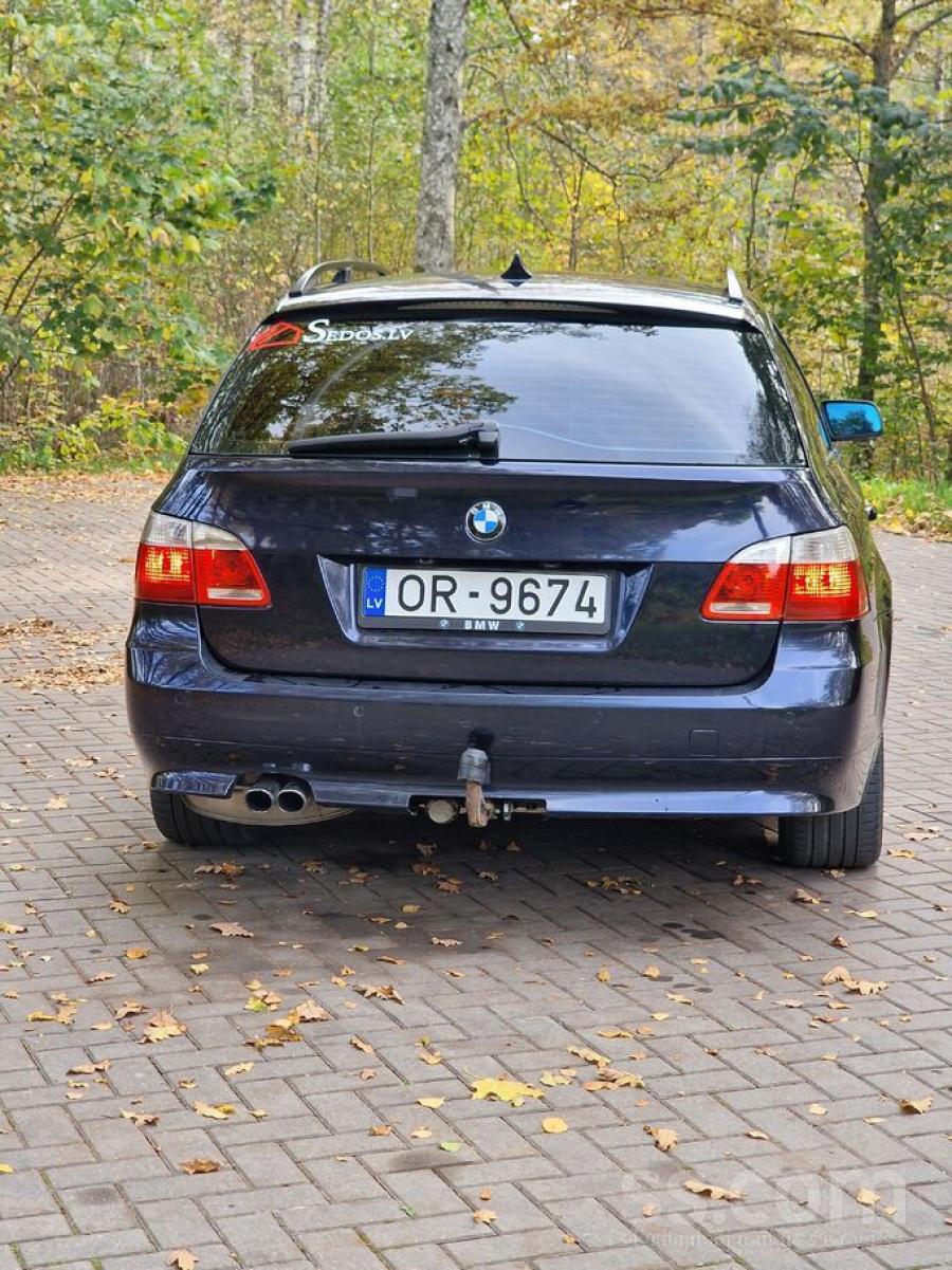Blue BMW 530 2005 in Riga, with an engine capacity of 3.00 L and mileage of 0 thousand km for 3700 €, photo 7 on AUTOMOTO.COM.LV