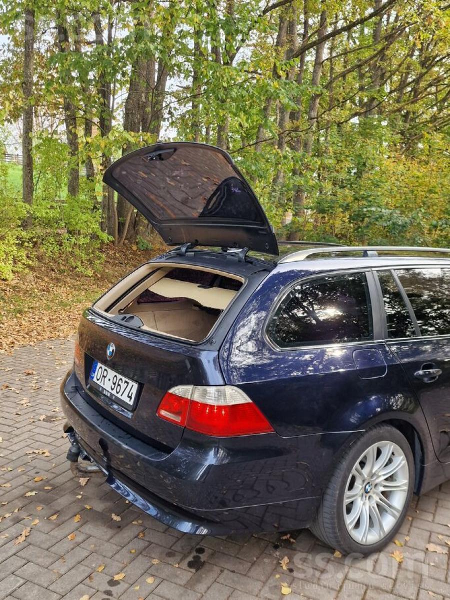 Blue BMW 530 2005 in Riga, with an engine capacity of 3.00 L and mileage of 0 thousand km for 3700 €, photo 14 on AUTOMOTO.COM.LV