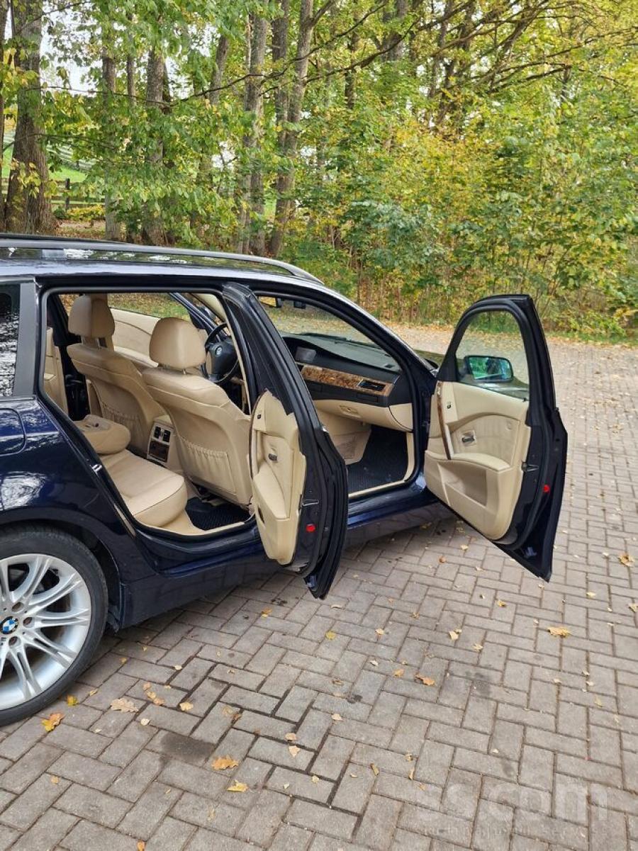Blue BMW 530 2005 in Riga, with an engine capacity of 3.00 L and mileage of 0 thousand km for 3700 €, photo 19 on AUTOMOTO.COM.LV