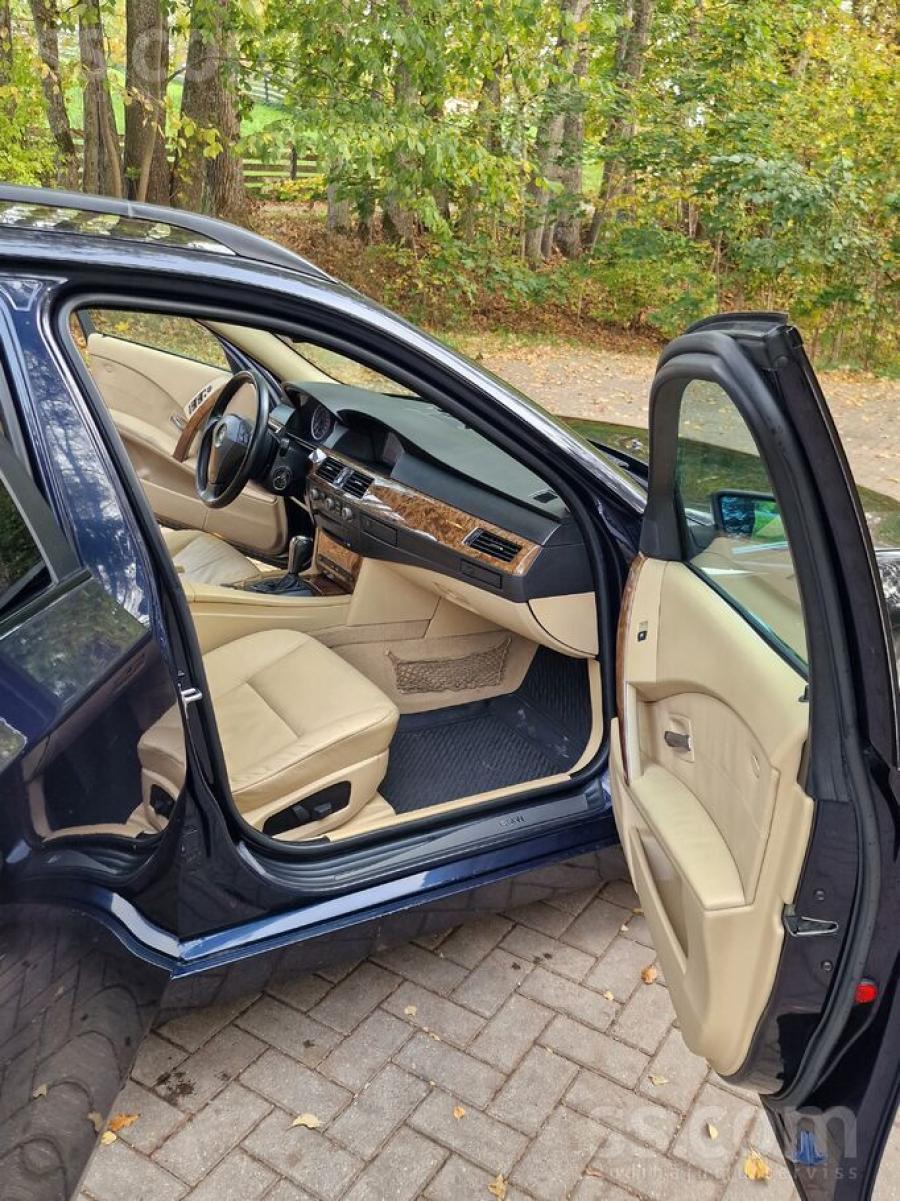 Blue BMW 530 2005 in Riga, with an engine capacity of 3.00 L and mileage of 0 thousand km for 3700 €, photo 20 on AUTOMOTO.COM.LV