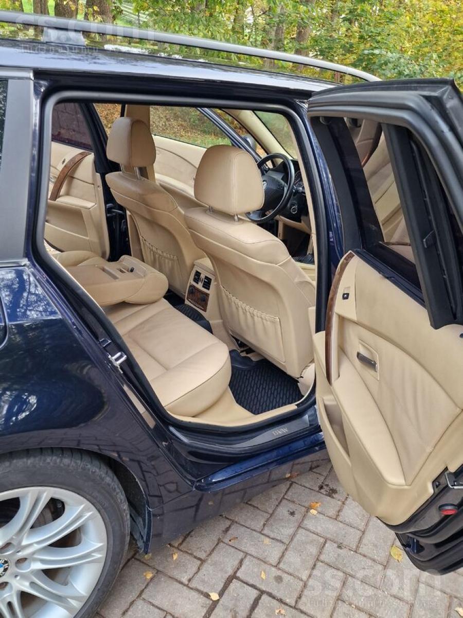 Blue BMW 530 2005 in Riga, with an engine capacity of 3.00 L and mileage of 0 thousand km for 3700 €, photo 21 on AUTOMOTO.COM.LV