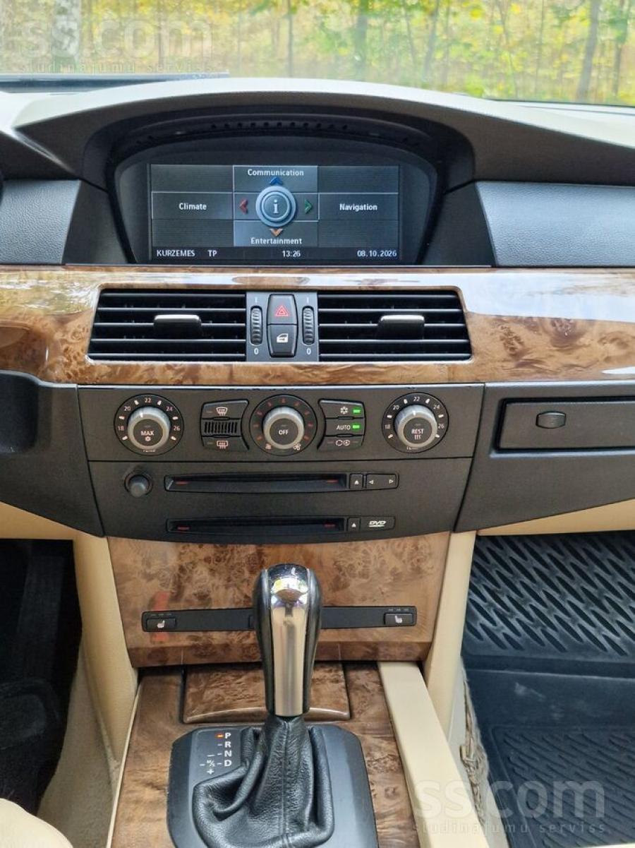 Blue BMW 530 2005 in Riga, with an engine capacity of 3.00 L and mileage of 0 thousand km for 3700 €, photo 24 on AUTOMOTO.COM.LV