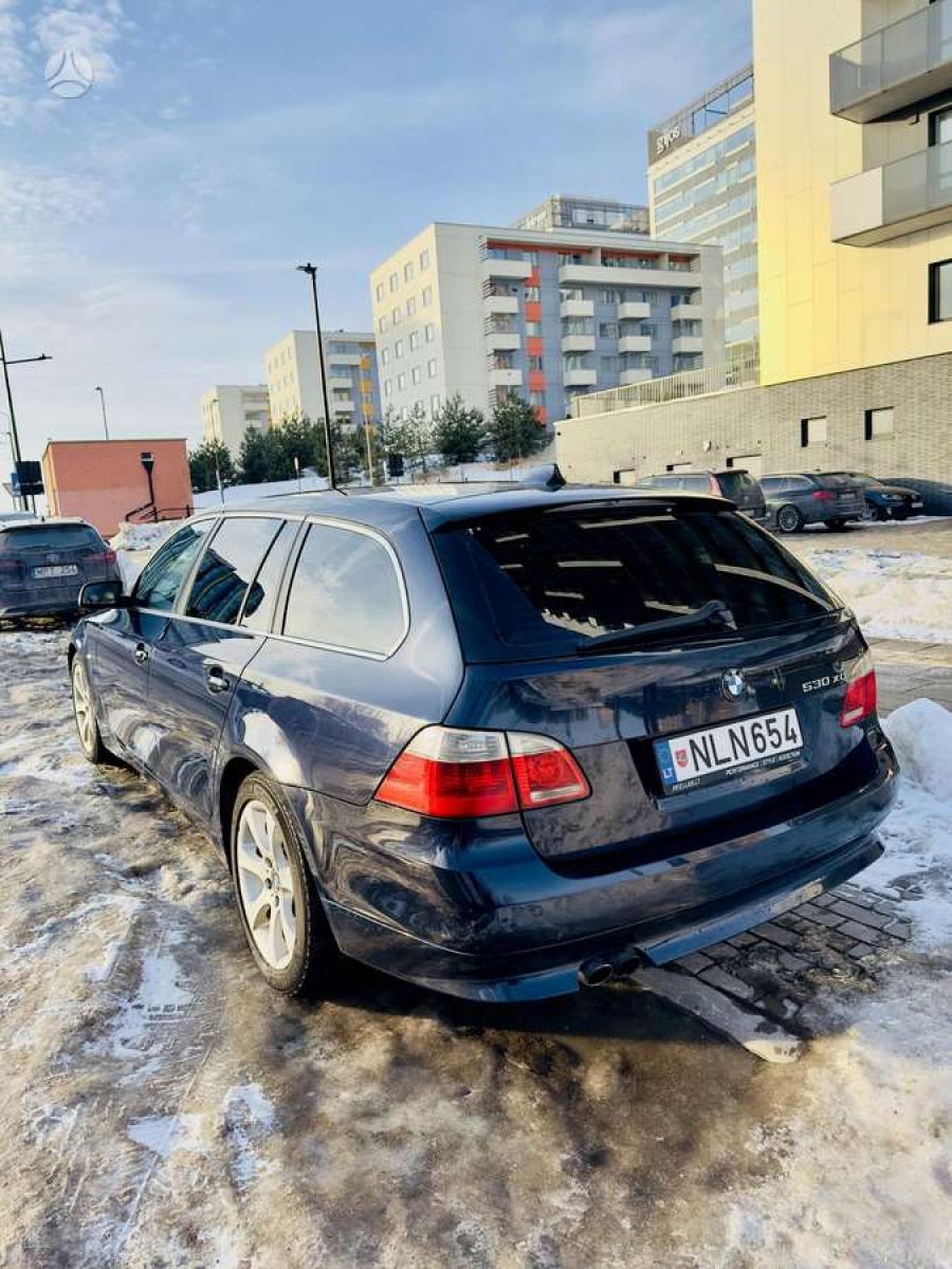 Blue BMW 530 2006 in Vilnius, with an engine capacity of 2.99 L and mileage of 298 thousand km for 2800 €, photo 4 on AUTOMOTO.COM.LV