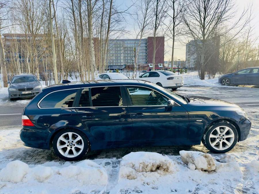 Blue BMW 530 2006 in Vilnius, with an engine capacity of 2.99 L and mileage of 298 thousand km for 2800 €, photo 7 on AUTOMOTO.COM.LV