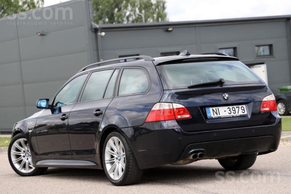Blue BMW 530 2006 in Tukums, with an engine capacity of 3.00 L and mileage of 360 thousand km for 5200 €, photo 4 on AUTOMOTO.COM.LV