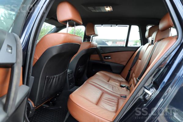 Blue BMW 530 2006 in Tukums, with an engine capacity of 3.00 L and mileage of 360 thousand km for 5200 €, photo 10 on AUTOMOTO.COM.LV