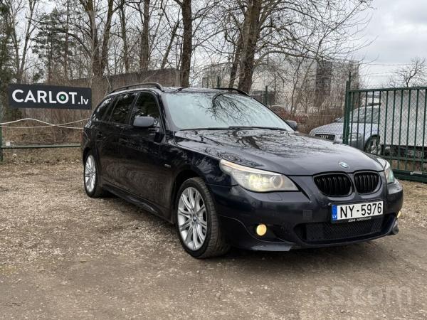 Blue BMW 530 2007 in Riga, with an engine capacity of 3.00 L and mileage of 286 thousand km for 5000 €, photo 3 on AUTOMOTO.COM.LV