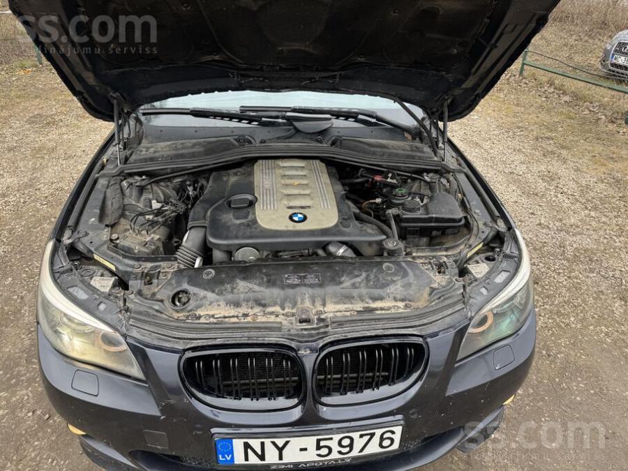 Blue BMW 530 2007 in Riga, with an engine capacity of 3.00 L and mileage of 286 thousand km for 5000 €, photo 15 on AUTOMOTO.COM.LV