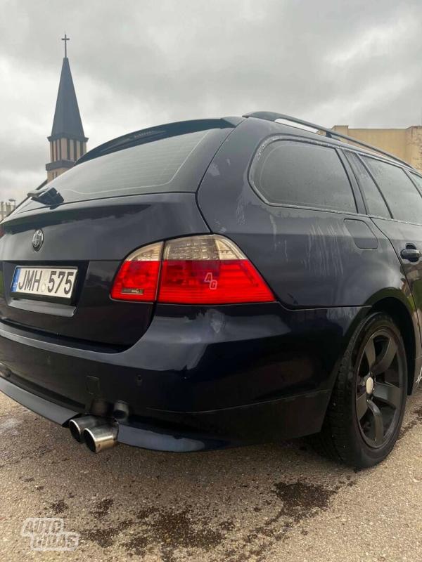 Blue BMW 530 2007 in Mazeikiai, with an engine capacity of 3.00 L and mileage of 420 thousand km for 4600 €, photo 4 on AUTOMOTO.COM.LV