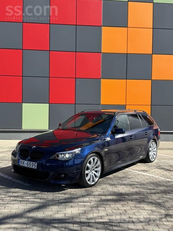Blue BMW 530 2007 in Bauska, with an engine capacity of 3.00 L and mileage of 425 thousand km for 5850 €, photo 1 on AUTOMOTO.COM.LV