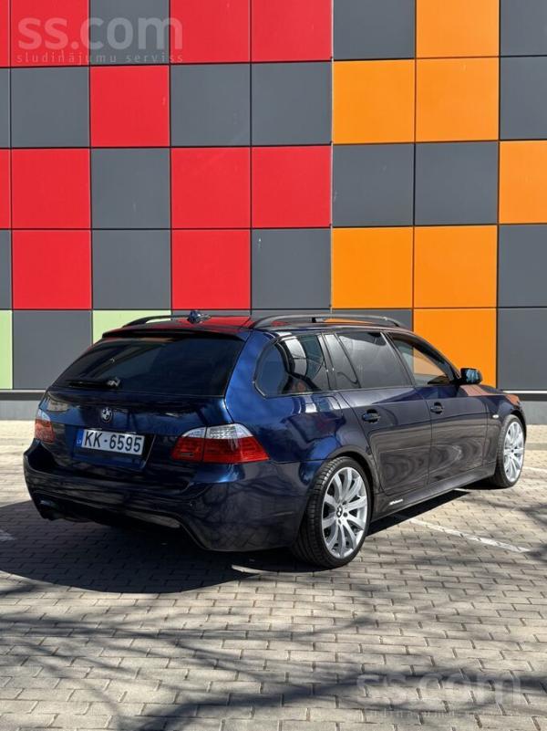 Blue BMW 530 2007 in Bauska, with an engine capacity of 3.00 L and mileage of 425 thousand km for 5850 €, photo 3 on AUTOMOTO.COM.LV