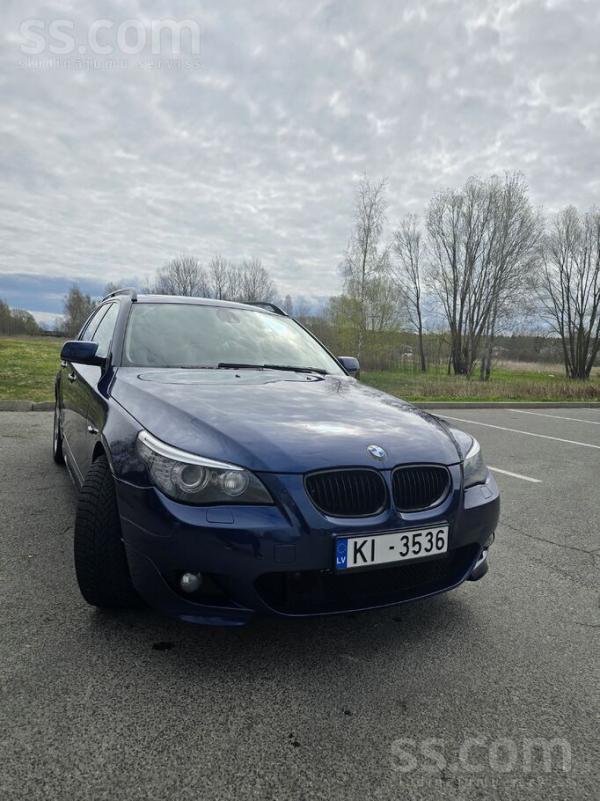 Blue BMW 530 2007 in Riga, with an engine capacity of 3.00 L and mileage of 360 thousand km for 4800 €, photo 1 on AUTOMOTO.COM.LV