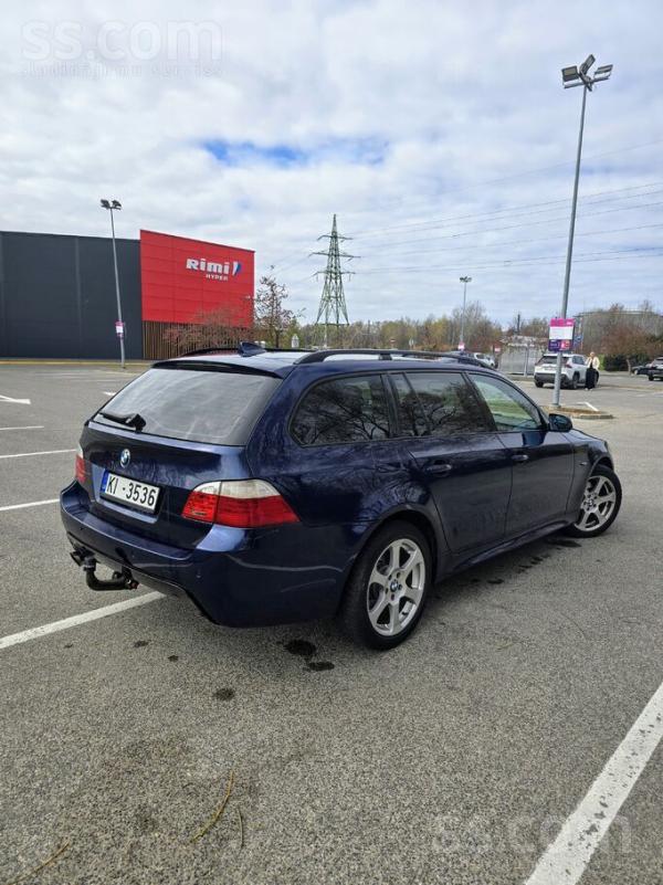 Blue BMW 530 2007 in Riga, with an engine capacity of 3.00 L and mileage of 360 thousand km for 4800 €, photo 4 on AUTOMOTO.COM.LV
