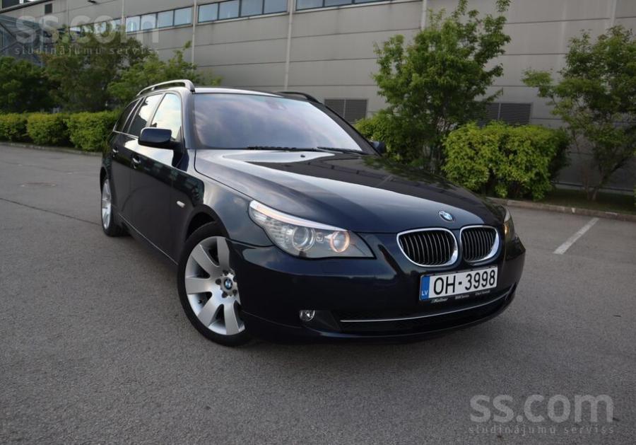 Blue BMW 530 2007 in Riga, with an engine capacity of 3.00 L and mileage of 367 thousand km for 5490 €, photo 3 on AUTOMOTO.COM.LV