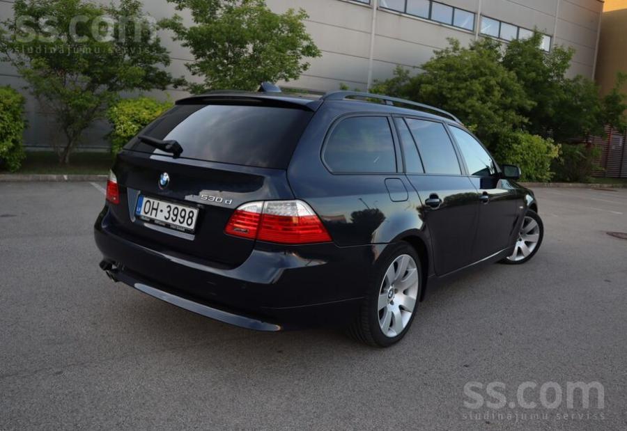 Blue BMW 530 2007 in Riga, with an engine capacity of 3.00 L and mileage of 367 thousand km for 5490 €, photo 4 on AUTOMOTO.COM.LV