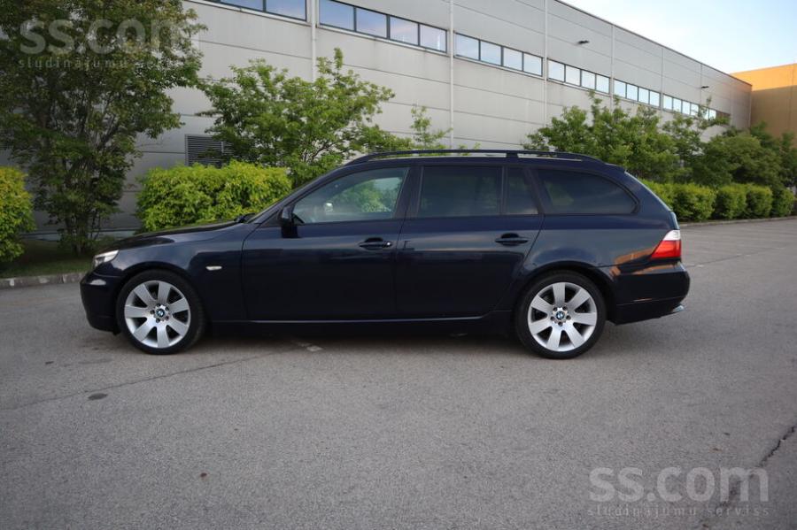 Blue BMW 530 2007 in Riga, with an engine capacity of 3.00 L and mileage of 367 thousand km for 5490 €, photo 6 on AUTOMOTO.COM.LV