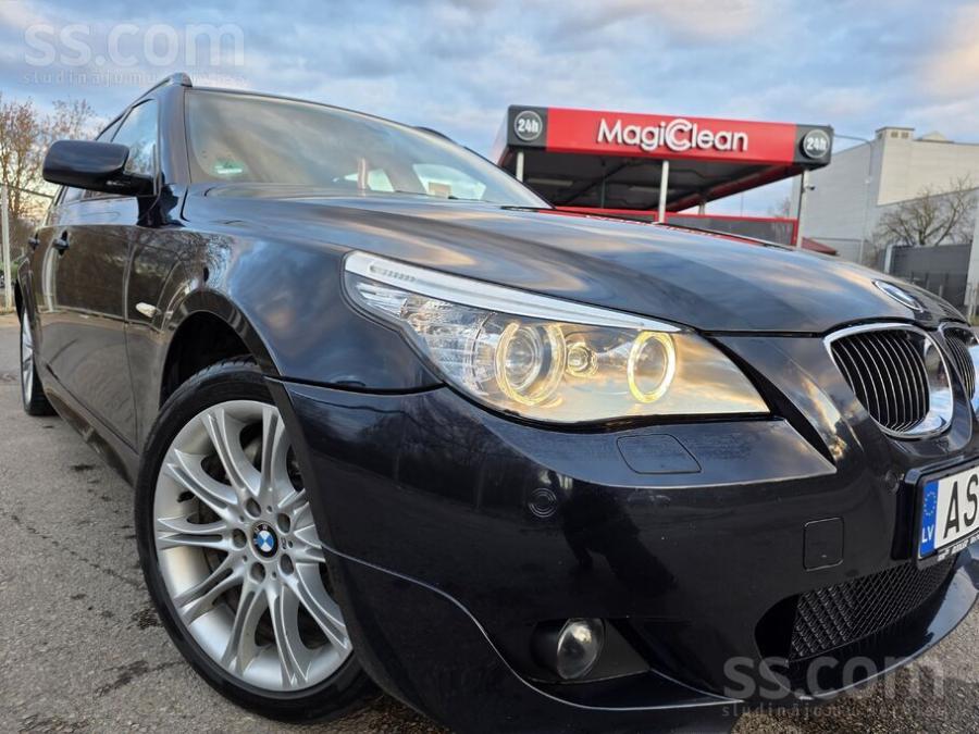 Blue BMW 530 2007 in Daugavpils, with an engine capacity of 3.00 L and mileage of 0 thousand km for 6950 €, photo 4 on AUTOMOTO.COM.LV