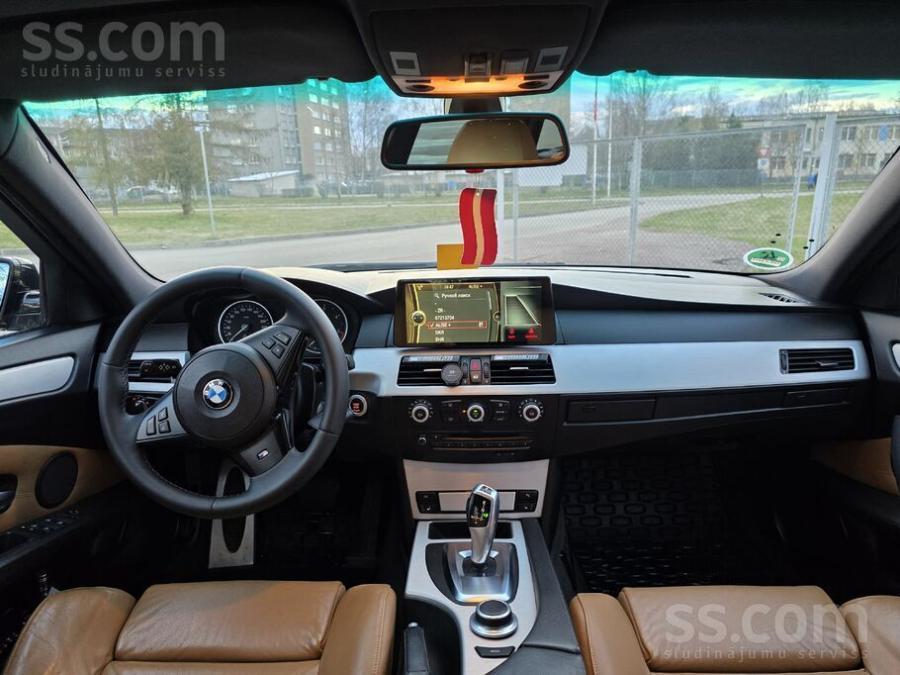Blue BMW 530 2007 in Daugavpils, with an engine capacity of 3.00 L and mileage of 0 thousand km for 6950 €, photo 7 on AUTOMOTO.COM.LV