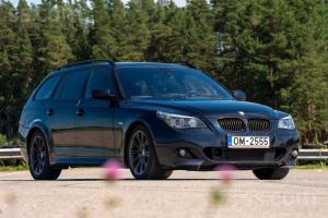 Blue BMW 530 2007 in Valmiera, with an engine capacity of 3.00 L and mileage of 427 thousand km for 5900 €, photo  on AUTOMOTO.COM.LV