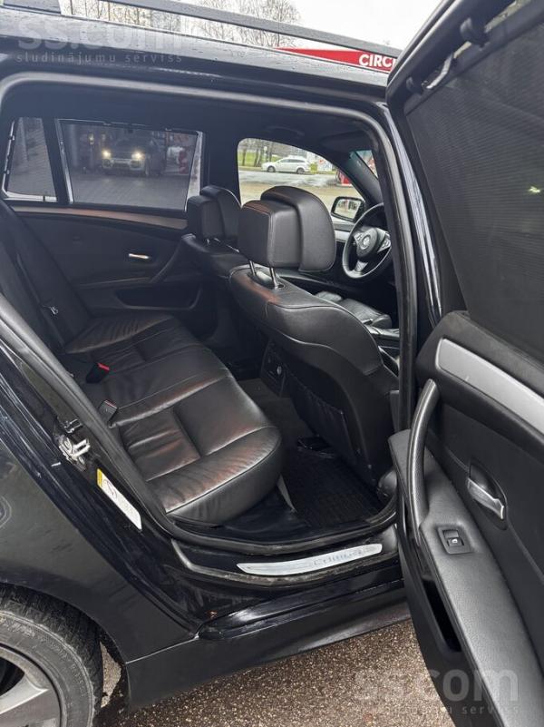 Blue BMW 530 2008 in Riga, with an engine capacity of 3.00 L and mileage of 467 thousand km for 6000 €, photo 7 on AUTOMOTO.COM.LV