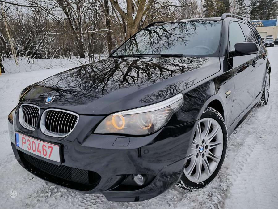 Blue BMW 530 2008 in Trakai, with an engine capacity of 2.99 L and mileage of 385 thousand km for 5890 €, photo 1 on AUTOMOTO.COM.LV