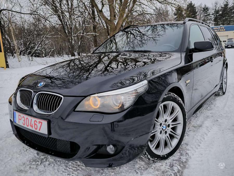 Blue BMW 530 2008 in Trakai, with an engine capacity of 2.99 L and mileage of 385 thousand km for 5890 €, photo 2 on AUTOMOTO.COM.LV