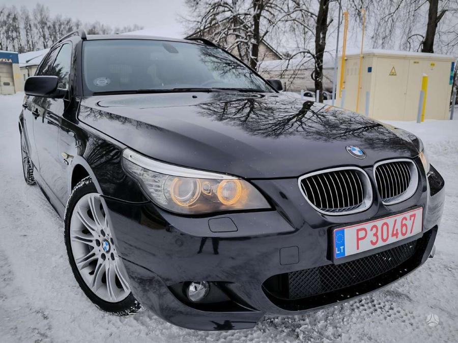 Blue BMW 530 2008 in Trakai, with an engine capacity of 2.99 L and mileage of 385 thousand km for 5890 €, photo 4 on AUTOMOTO.COM.LV