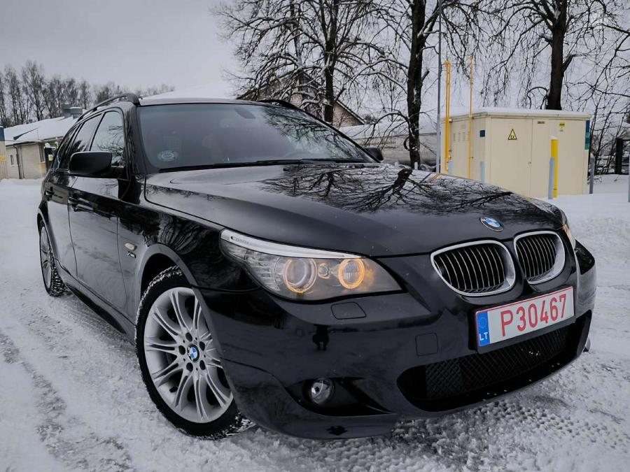 Blue BMW 530 2008 in Trakai, with an engine capacity of 2.99 L and mileage of 385 thousand km for 5890 €, photo 5 on AUTOMOTO.COM.LV