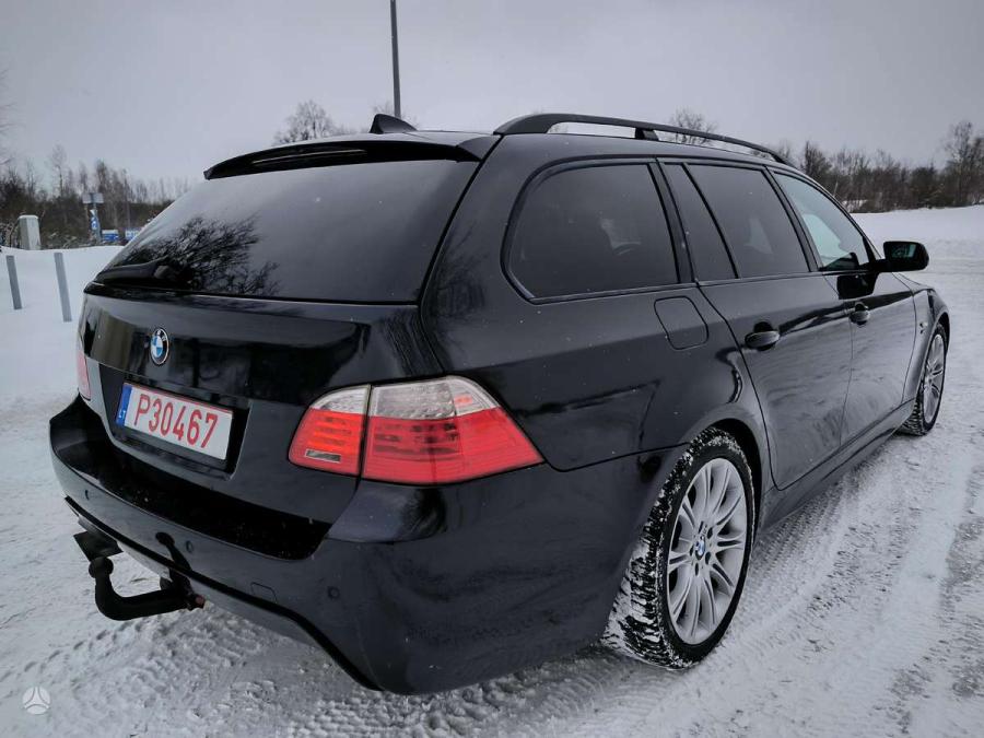 Blue BMW 530 2008 in Trakai, with an engine capacity of 2.99 L and mileage of 385 thousand km for 5890 €, photo 9 on AUTOMOTO.COM.LV