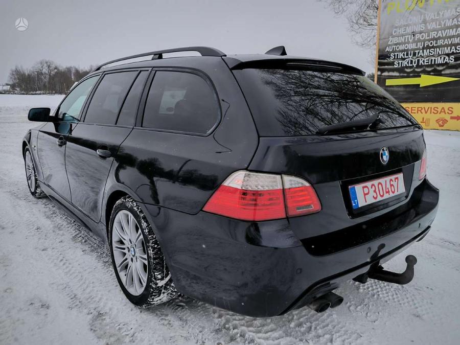 Blue BMW 530 2008 in Trakai, with an engine capacity of 2.99 L and mileage of 385 thousand km for 5890 €, photo 11 on AUTOMOTO.COM.LV