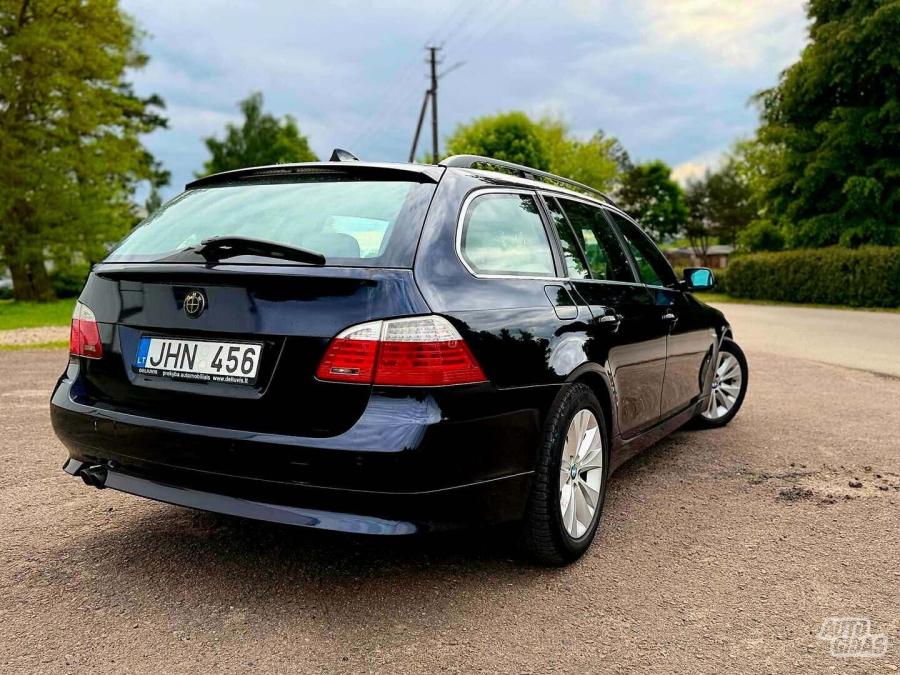 Blue BMW 530 2008 in Kaunas, with an engine capacity of 3.00 L and mileage of 366 thousand km for 3850 €, photo 12 on AUTOMOTO.COM.LV