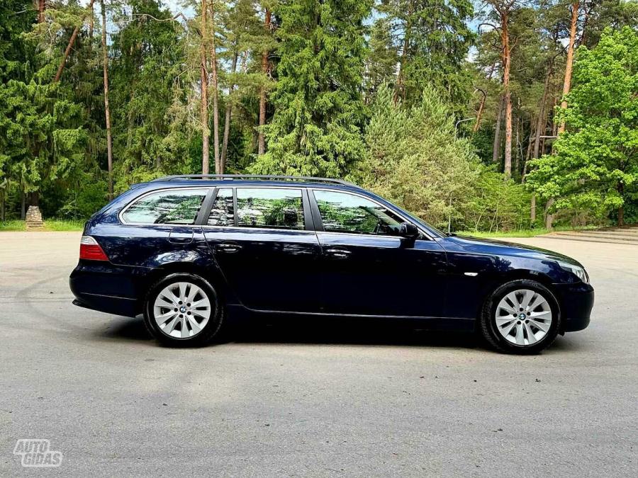 Blue BMW 530 2008 in Kaunas, with an engine capacity of 3.00 L and mileage of 366 thousand km for 3400 €, photo 5 on AUTOMOTO.COM.LV