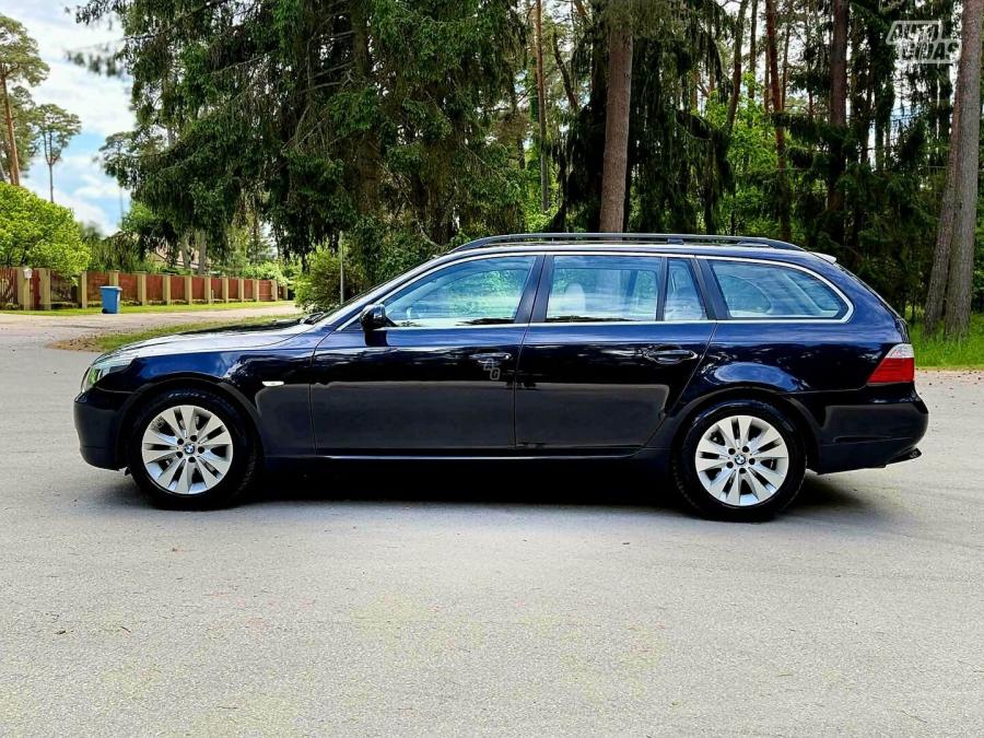 Blue BMW 530 2008 in Kaunas, with an engine capacity of 3.00 L and mileage of 366 thousand km for 3400 €, photo 11 on AUTOMOTO.COM.LV