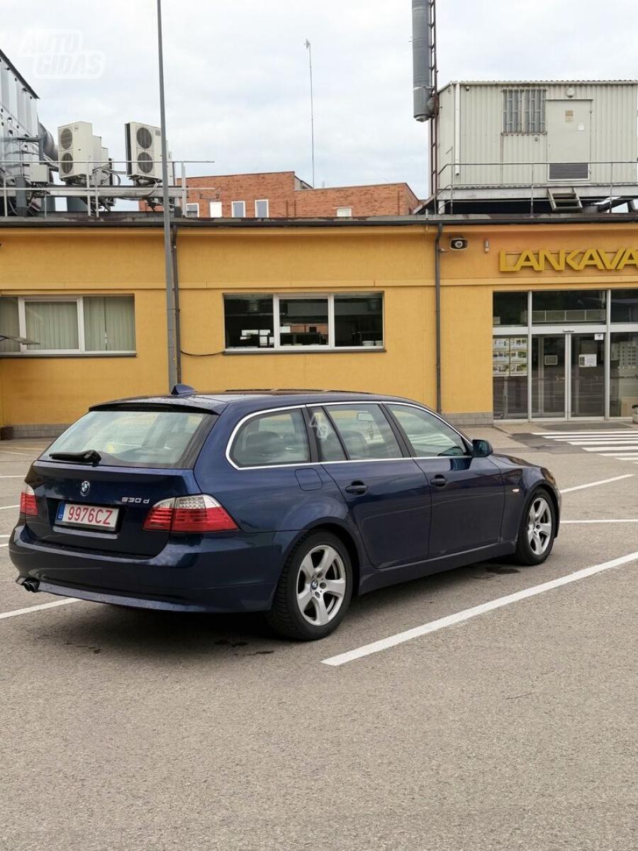 Blue BMW 530 2008 in Alytus, with an engine capacity of 3.00 L and mileage of 357 thousand km for 4000 €, photo 6 on AUTOMOTO.COM.LV