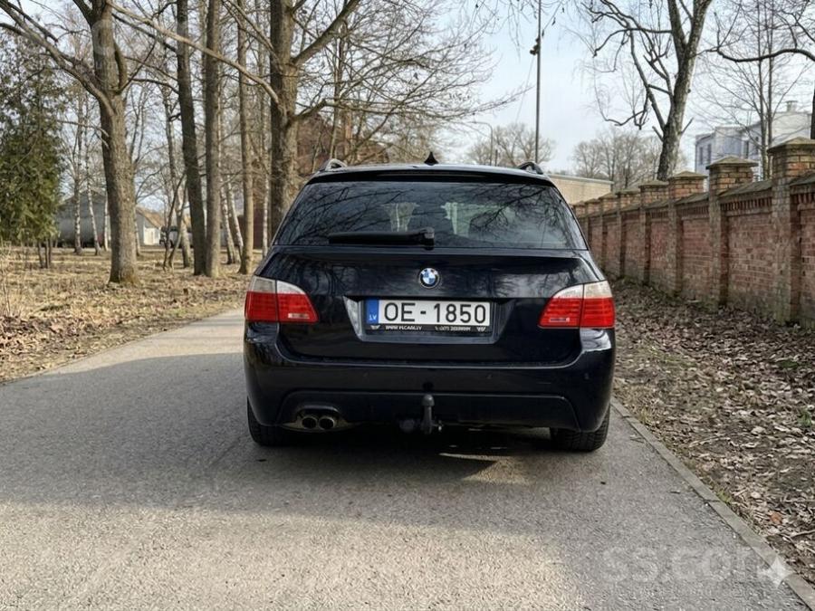 Blue BMW 530 2008 in Jelgava, with an engine capacity of 3.00 L and mileage of 0 thousand km for 6500 €, photo 6 on AUTOMOTO.COM.LV