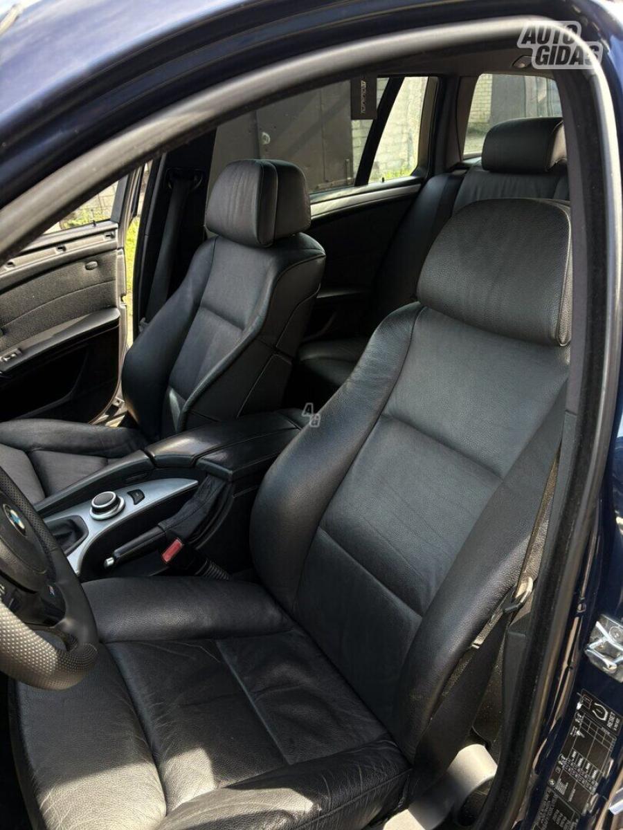 Blue BMW 530 2008 in Silute, with an engine capacity of 3.00 L and mileage of 395 thousand km for 5500 €, photo 19 on AUTOMOTO.COM.LV
