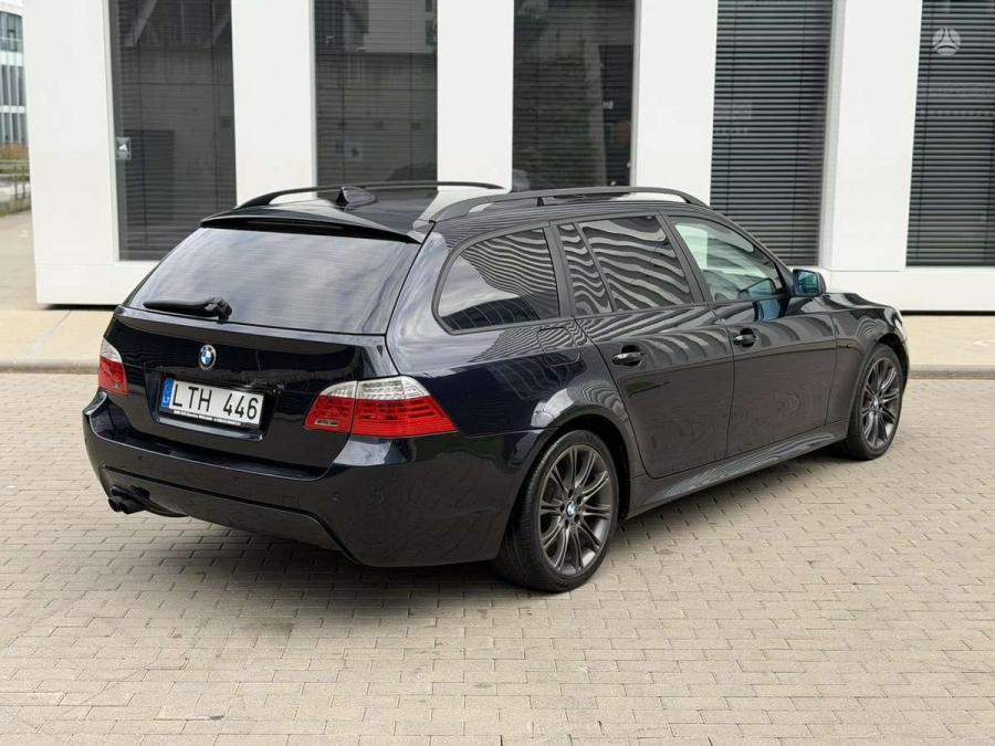 Blue BMW 530 2008 in Vilnius, with an engine capacity of 2.99 L and mileage of 330 thousand km for 5250 €, photo 5 on AUTOMOTO.COM.LV