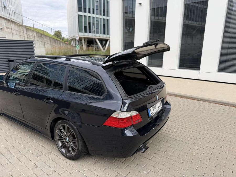Blue BMW 530 2008 in Vilnius, with an engine capacity of 2.99 L and mileage of 330 thousand km for 5250 €, photo 9 on AUTOMOTO.COM.LV