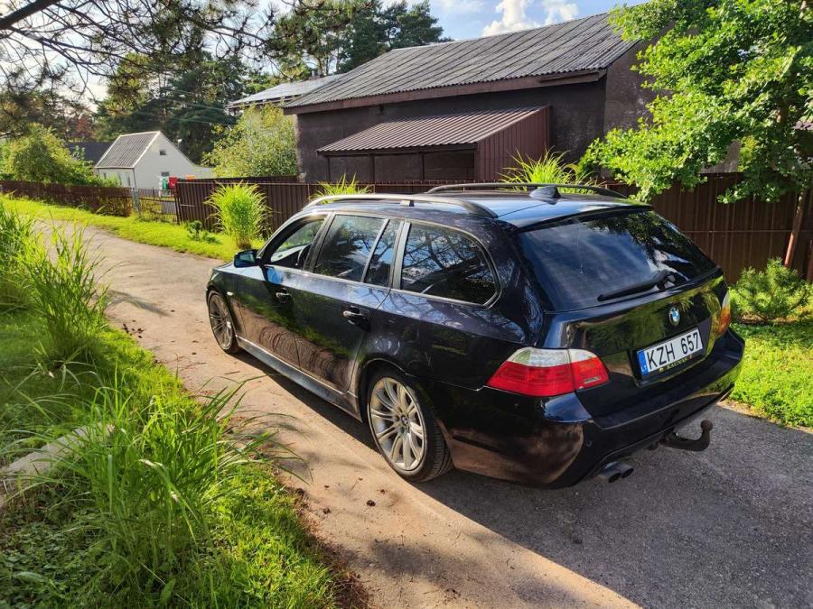 Blue BMW 530 2008 in Kaunas, with an engine capacity of 2.99 L and mileage of 384 thousand km for 6700 €, photo 8 on AUTOMOTO.COM.LV