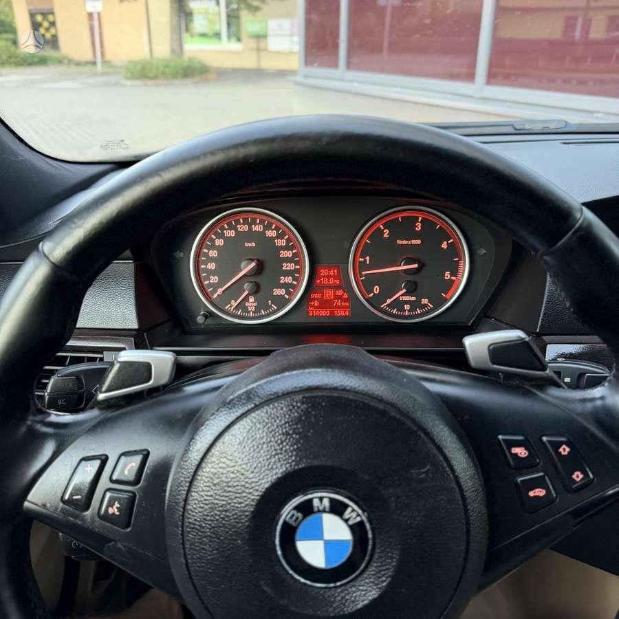 Blue BMW 530 2008 in Kaisiadorys, with an engine capacity of 2.99 L and mileage of 313 thousand km for 4850 €, photo 32 on AUTOMOTO.COM.LV