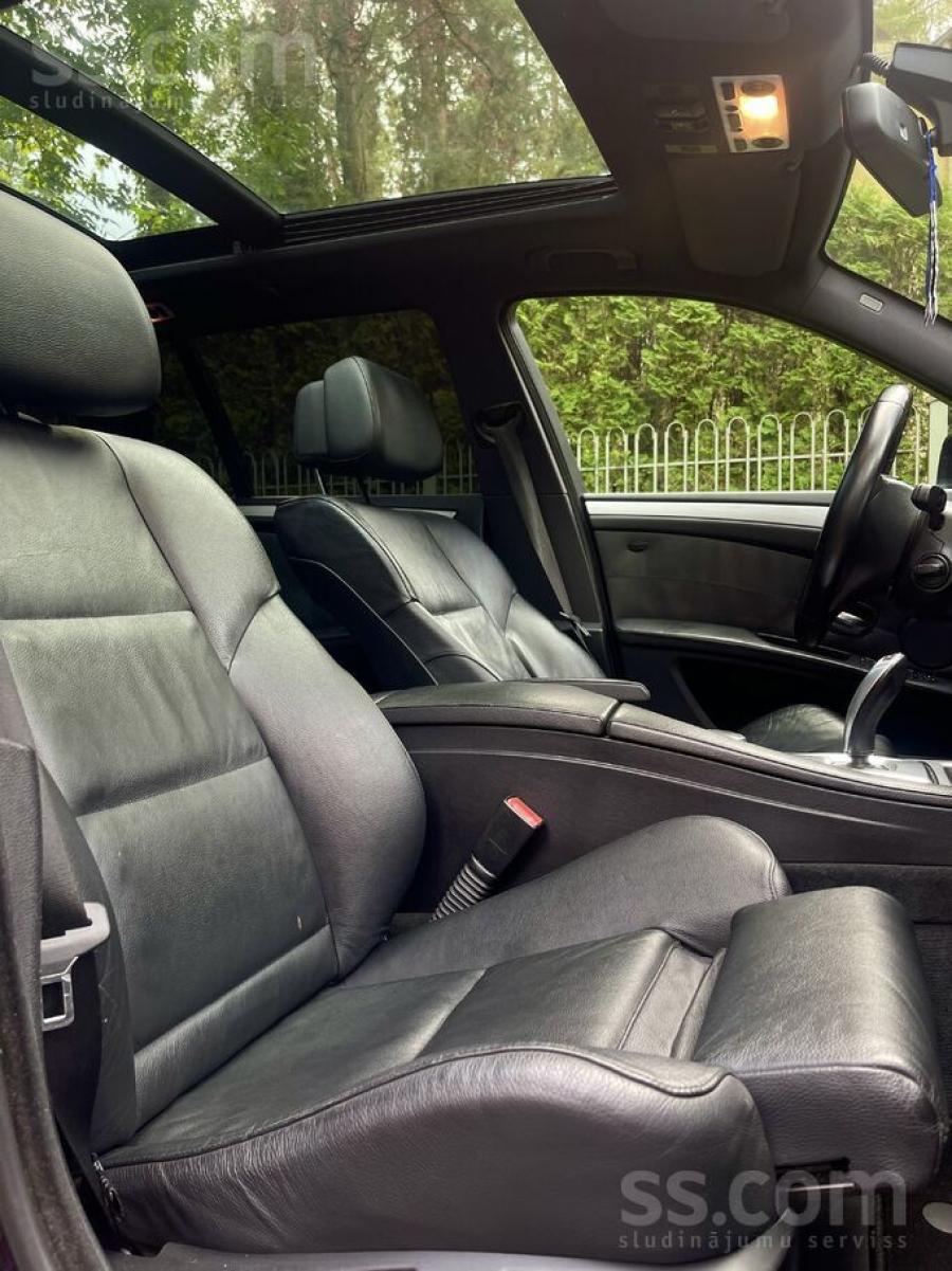 Blue BMW 530 2008 in Riga, with an engine capacity of 3.00 L and mileage of 420 thousand km for 4790 €, photo 9 on AUTOMOTO.COM.LV