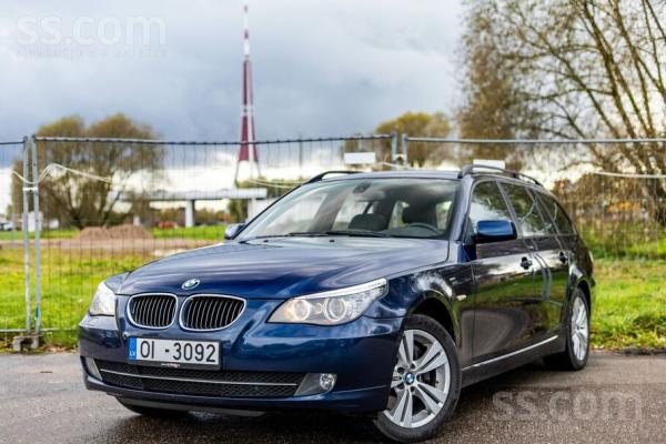 Blue BMW 530 2009 in Riga, with an engine capacity of 3.00 L and mileage of 342 thousand km for 6690 €, photo 1 on AUTOMOTO.COM.LV