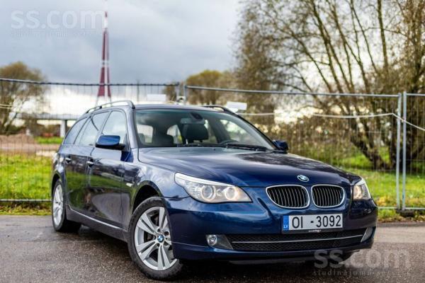 Blue BMW 530 2009 in Riga, with an engine capacity of 3.00 L and mileage of 342 thousand km for 6690 €, photo 2 on AUTOMOTO.COM.LV