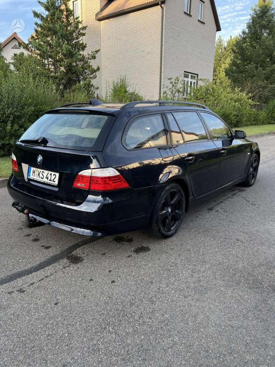 Blue BMW 530 2009 in Vilnius, with an engine capacity of 2.99 L and mileage of 420 thousand km for 3850 €, photo 4 on AUTOMOTO.COM.LV
