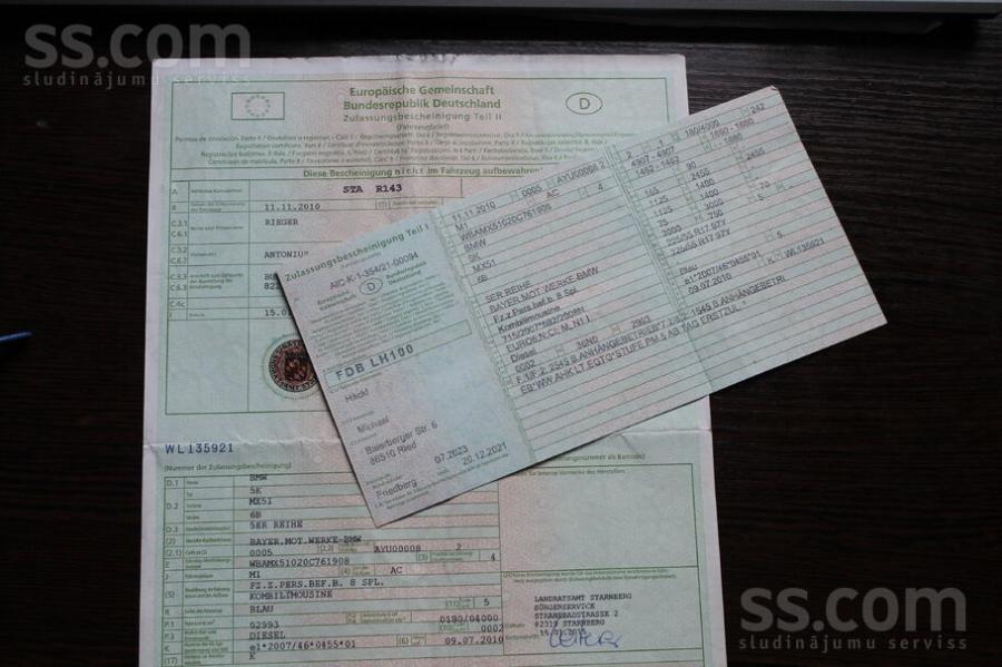 Синий БМВ 530 2010 в Даугавпилс, объемом двигателя 3.00 л и пробегом 211 тыс. км за 8690 €, фото 34 на AUTOMOTO.COM.LV