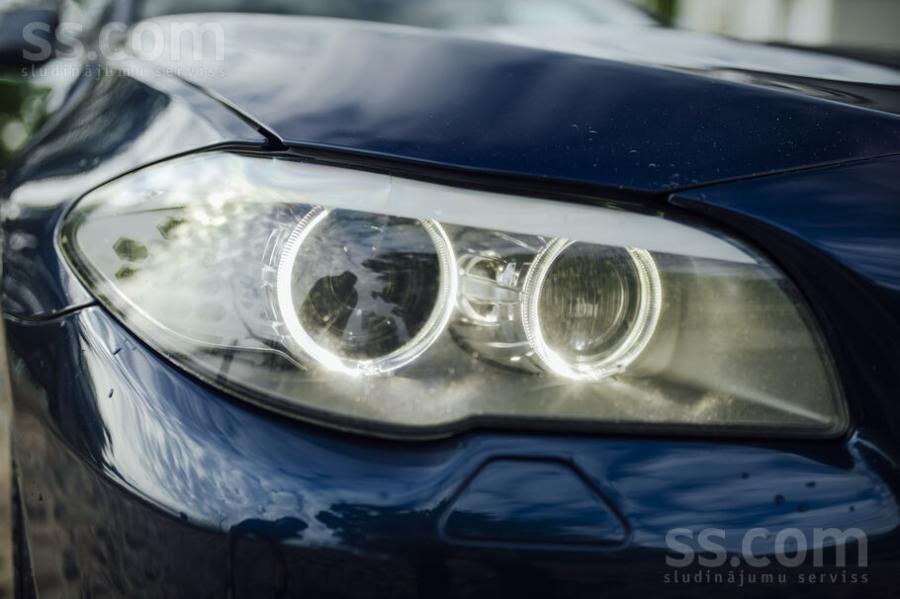 Blue BMW 530 2012 in Riga, with an engine capacity of 3.00 L and mileage of 387 thousand km for 9000 €, photo 13 on AUTOMOTO.COM.LV