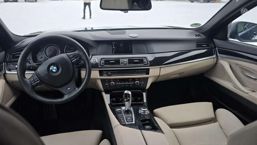 Blue BMW 530 2013 in Vilnius, with an engine capacity of 2.99 L and mileage of 342 thousand km for 7600 €, photo 6 on AUTOMOTO.COM.LV