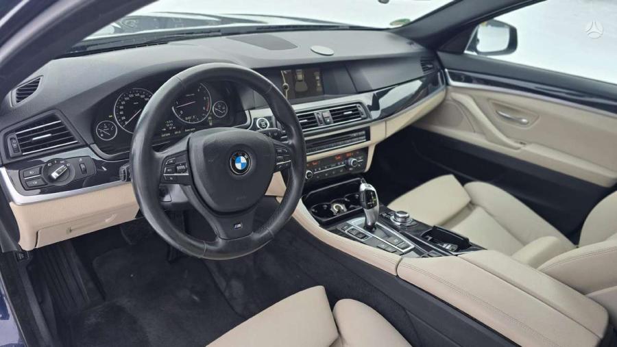 Blue BMW 530 2013 in Vilnius, with an engine capacity of 2.99 L and mileage of 342 thousand km for 7600 €, photo 8 on AUTOMOTO.COM.LV