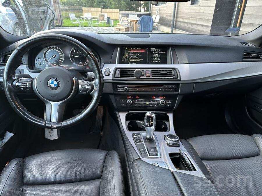 Blue BMW 530 2013 in Riga, with an engine capacity of 3.00 L and mileage of 355 thousand km for 10900 €, photo 12 on AUTOMOTO.COM.LV