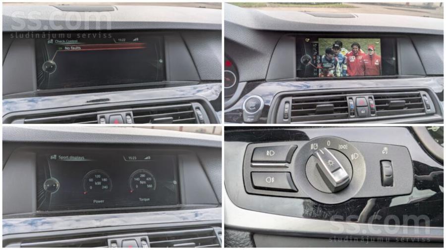 Blue BMW 530 2013 in Ogre, with an engine capacity of 3.00 L and mileage of 374 thousand km for 8125 €, photo 16 on AUTOMOTO.COM.LV